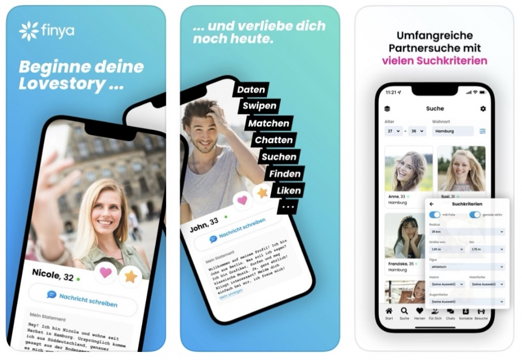 Finya Dating - Singlebörsen Vergleichen und Frauen finden!